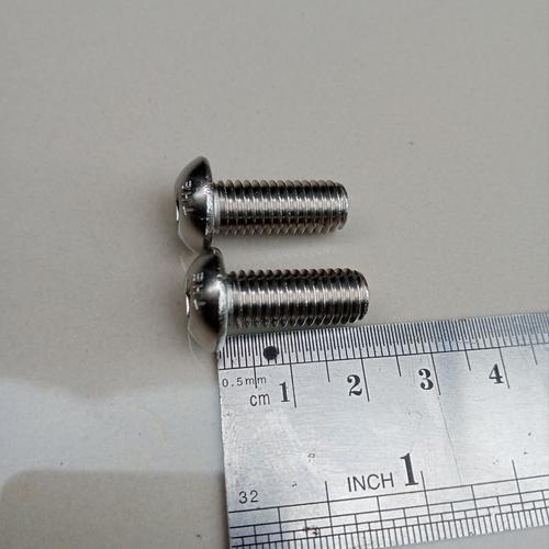Jual baut L button Ss M6X20 pitch 1.0 drat baut 10 stainless sus 304 - Kab. Tangerang - Sumber ...