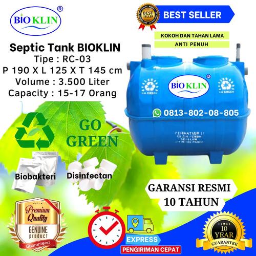 Jual Septic tank bio, biotech, biotank , bio septic tank 3.500 Liter ...