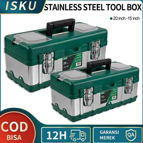 Jual ISKU Tool Box Besar 17-19 Inch Box Kotak Perkakas/Tas Perkakas ...