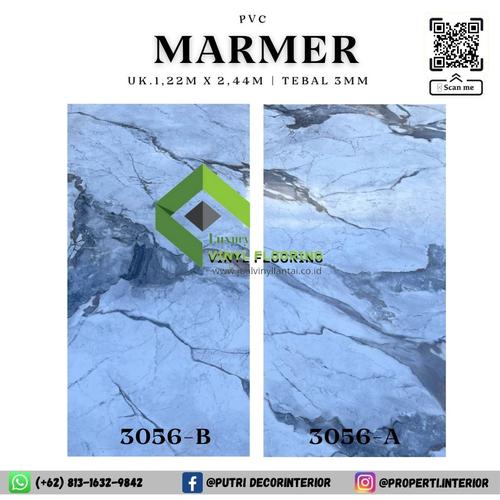 Jual pvc marmer dinding UV Marble Sheet type 3056 tebal 3mm panel uk. 1,22m x 2,44m - A - Kota ...