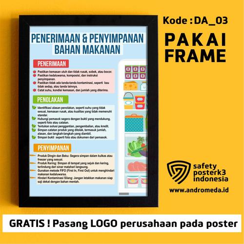 Jual Safety Poster K3: Penerimaan dan Penyimpanan Bahan Makanan ...