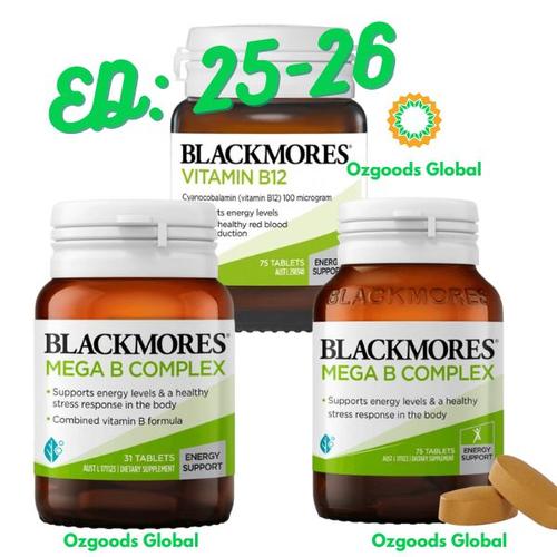 Jual Blackmores Vit Vitamin B12 Mega B Complex - Made in Aussie ...