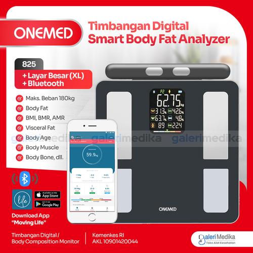 Jual Timbangan Digital Onemed 825 Body Fat Monitor BMI Android/iOS ...