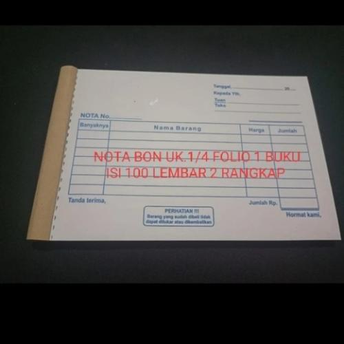 Jual BON KOSONGAN / NOTA KOSONGAN / BON FAKTUR / NOTA FAKTUR KOSONGAN ...