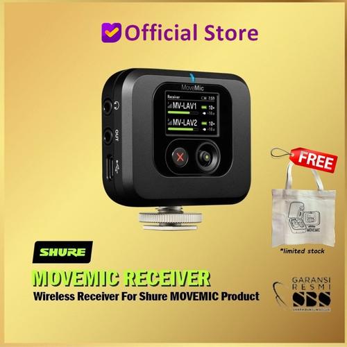 Promo Shure MV-R Movemic Receiver Wireless Adaptor Move Mic MVR MV-R-Z6 ...
