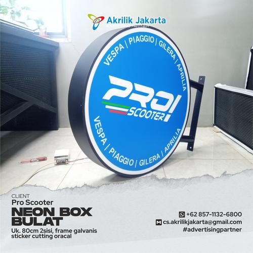 Jual Neon box bulat diameter 80cm - Packing Kayu - Jakarta Timur ...