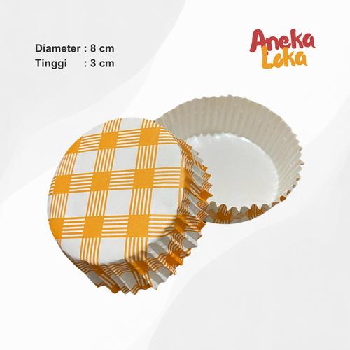 Promo Cup Roti Laminasi DM 8cm Bulat Orange Garis 200pcs - Kab. Bekasi ...
