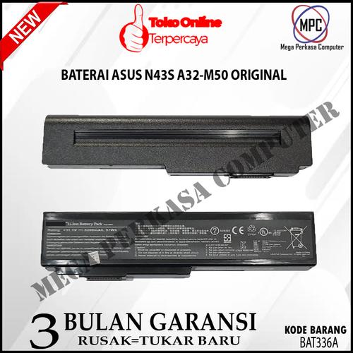Jual BATERE BATERAI LAPTOP ASUS N43 N43S N43SL Series A32-M50 ORIGINAL ...