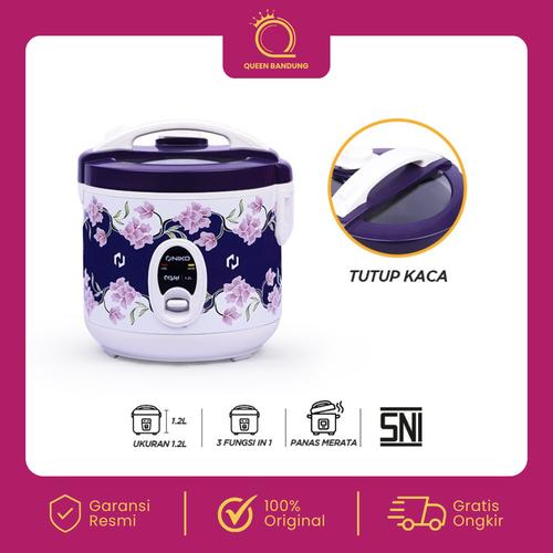 Jual NIKO Rice Cooker Tutup Kaca Transparan Oishi Batik 12 Magic Com ...