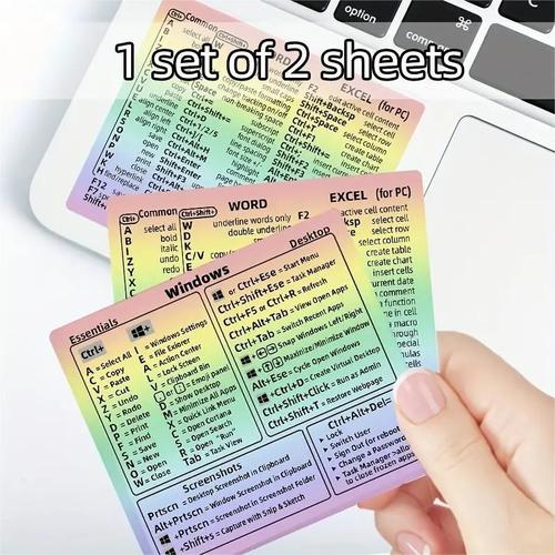 Jual Set Stiker Notebook untuk Shortcut Microsoft Windows / Word ...