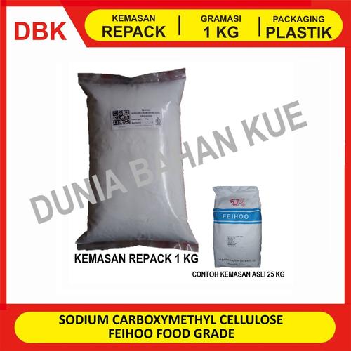 Jual SODIUM CARBOXYMETHYL CELLULOSE FEIHOO - REPACK 1 KG / CMC FEIHOO ...