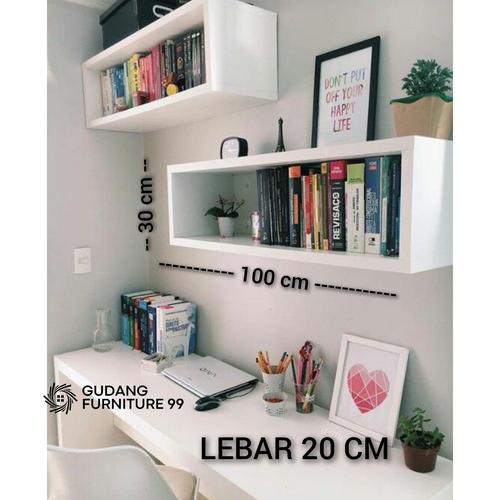 Jual Rak Buku kotak Persegi Panjang Tinggi 30 cm, Lebar 20 cm, Panjang ...