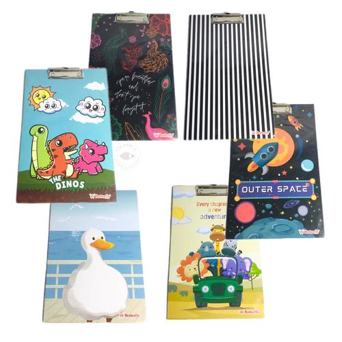 Jual Butterfly - Clipboard F4 Motif Random Papan Jalan Kayu - Pcs ...