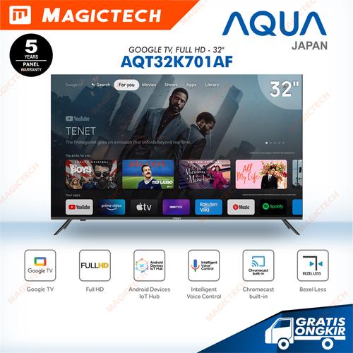 Jual TV LED AQUA FULL HD 32 INCH / 32" AQT32K701AF SMART GOOGLE TV DIGITAL - Kota Batam ...