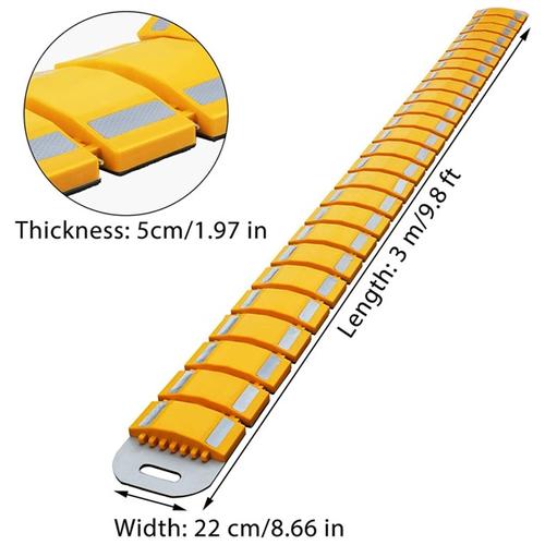 Jual portable traffic guard road speed bump reflector retractable ...