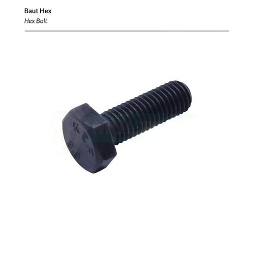 Jual Baut Hexagon Bolt Baja Grade 8.8 Hex Bolt Hitam Full Thread M8 x ...