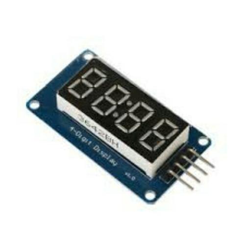 Jual Modul TM1637 TM 1637 4-digit Seven Segment Clock warna MERAH ...