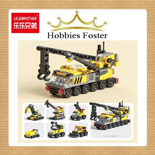 Jual Mainan Bricks DIY City Toy Block - 6 in 1 Construction Team 8612-2 ...