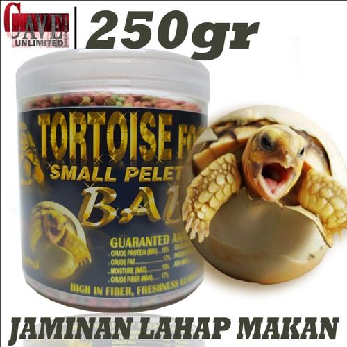 Promo 250GR PAKAN BABY SULCATA PARDALIS ALDABRA MAKANAN SMALL PELET ...