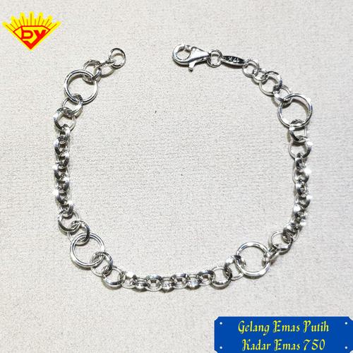 Jual Gelang Rantai Emas Putih 819 Kadar Emas 750 - Jakarta Pusat - TOKO ...