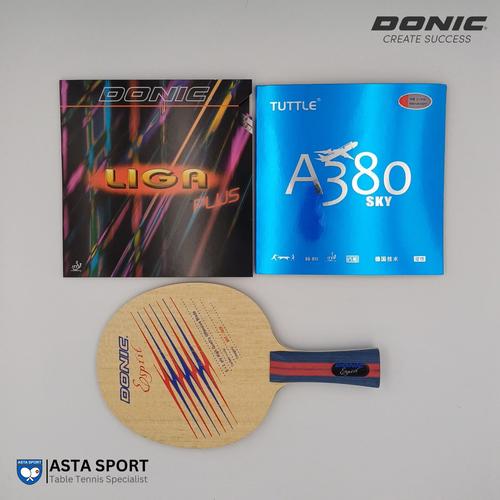 Promo Bat tenis meja Donic Esprit carbon + karet Donic Liga set Cicil 0 ...
