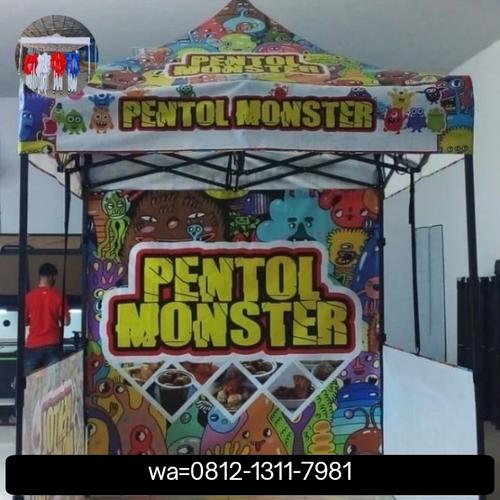 Jual TENDA LIPAT UKURAN 2X2 ATAP PRINTING GRATIS DISAIN LOGO DAN ...