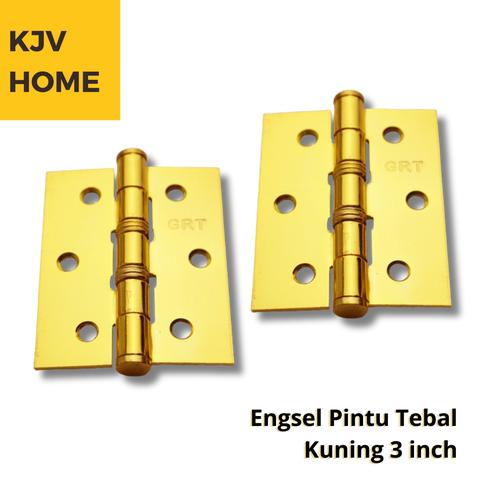 Jual Engsel Pintu 3" Kuning Tebal / Engsel Lemari 3 Inci Kuning TEBAL ...