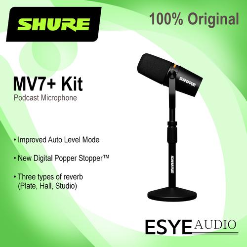 Promo SHURE MV7+ Podcast Kit / MV7 Plus Podcast Kit Microphone Enhanced ...