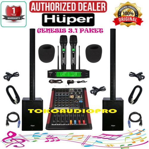Jual Paket Sound Sytems Huper Genesis 3.1 Paket Speaker Aktif Huper ...