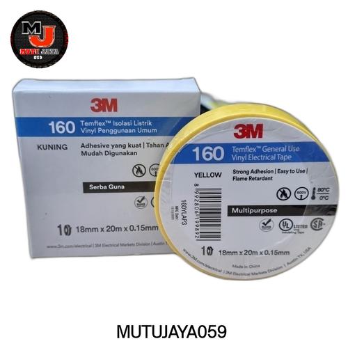 Jual Selotip / isolasi Electrical Tape 3m 1500GU warna Kuning - Jakarta ...