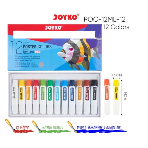 Jual Cat Poster Poster Color Joyko POC-12ML - 12 Warna - Kab. Tangerang ...