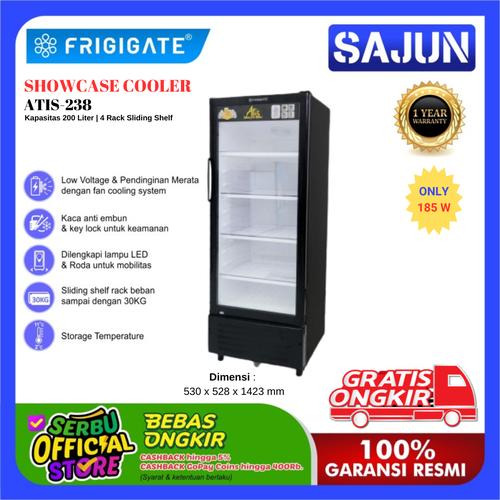 Promo FRIGIGATE ATIS-238 / ATIS238 Showcase Cooler 4 Rak 200 Liter ...