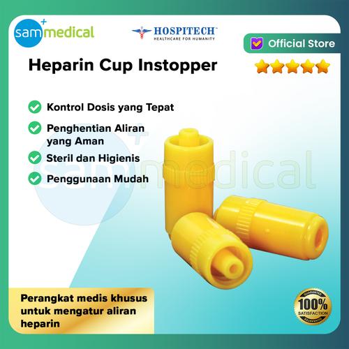 Jual Hospitech Heparin Cup Instopper / Penutup Dispenser Heparin ...