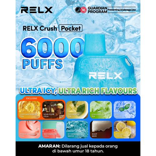 Jual RELX Crush Pocket 6000 - Disposable - Chrysanthemum - Kota Bandung ...