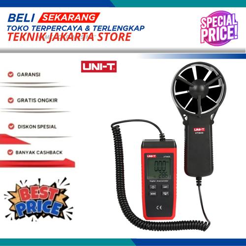 Jual Anemometer UNI-T UT363S Wind Speed Flow Meter UT 363S Unit Air UNI ...