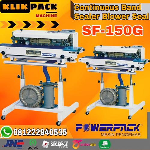 Jual Mesin Continuous Band Sealer Vertikal Kaki Blower Isi Angin SF ...