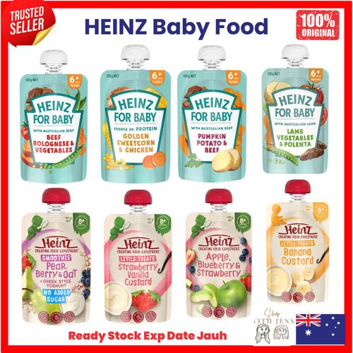 Jual Heinz for Baby Beef Bolognese & Vegetables / Pumpkin Potato & Beef ...