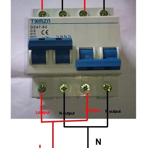 Jual MTS AC 2P + 2P Manual Transfer Switch Pemutus Sirkuit MCB 50HZ ...