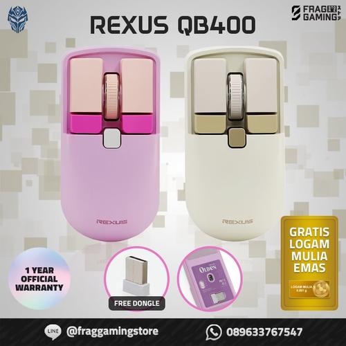 Jual Rexus QB400 Mouse Office Wireless Bluetooth QB-400 RexusQB400 ...