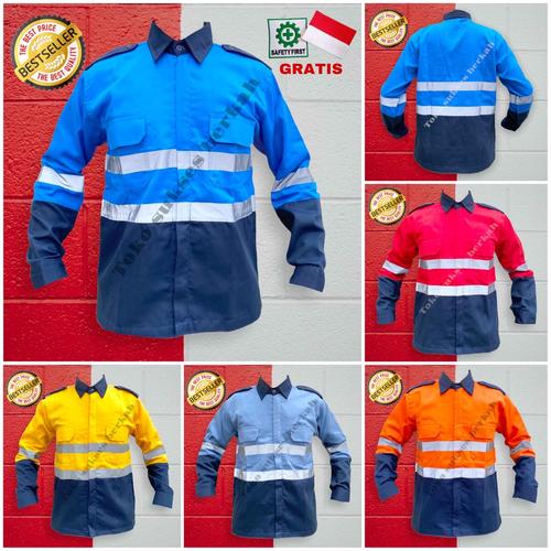 Jual Wearpack Safety Baju Kerja Lengan Panjang Kombinasi Merk ATX ...