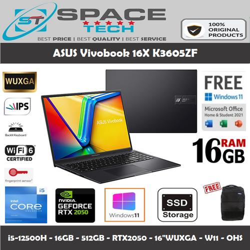 Promo ASUS Vivobook 16X K3605ZF i5-12500H 16GB 512GB RTX2050 4GB 16 ...