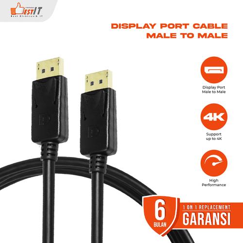 Jual Kabel DisplayPort Male to Male NYK 4K Full HD 3 Meter / Kabel DP ...