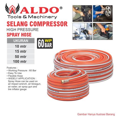 Jual SELANG COMPRESSOR HIGH PRESSURE / SELANG ANGIN KOMPRESSOR / SPRAY ...