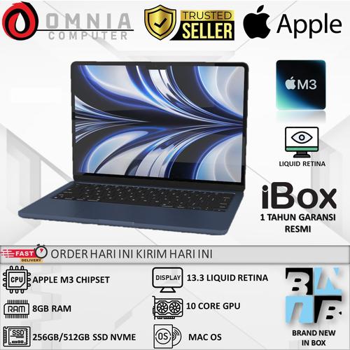 Jual Apple Macbook Air M3 2024 13 Inch 8gb 512gb Ssd Liquid Retina Mac Os - 512GB MIDNIGHT ...