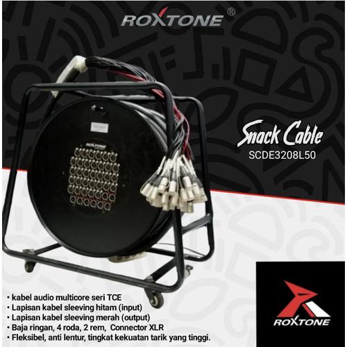 Jual kabel snake Roxtone 32ch 8out 50meter snake cable with roller drum ...