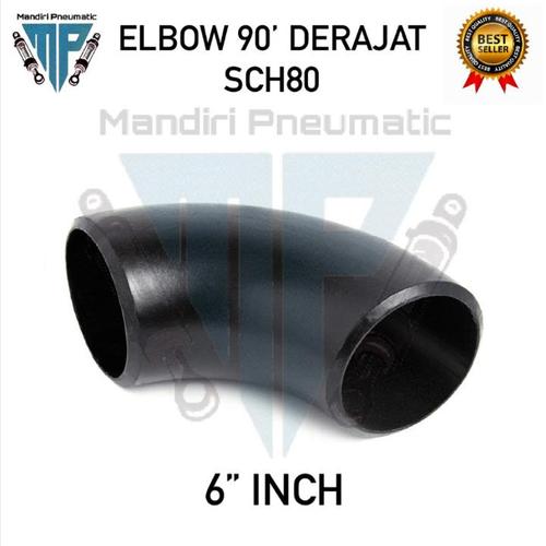 Jual 6" Elbow / knee las sch 80 (6 inch) keni besi -90 derajat -DN150 ...