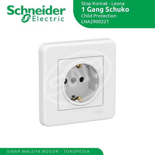 Jual Stop Kontak 1 Gang Leona Schneider 16A protection child ...