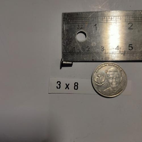 Jual Rivet 3 x 8 besi paku keling kepala datar flat - Kota Bandung ...
