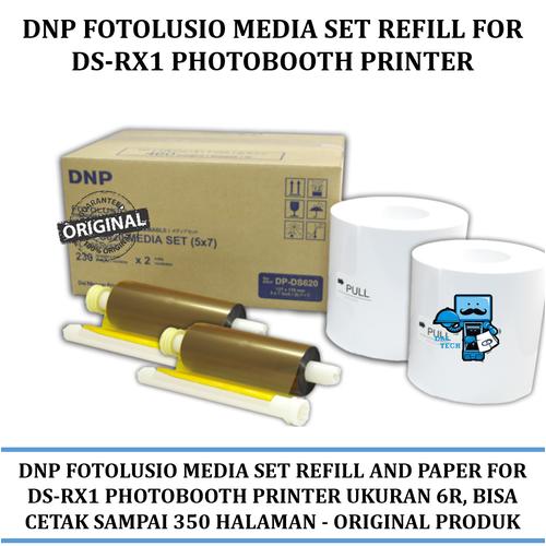 Promo DNP Fotolusio Media Set Refill for DS-RX1 Photobooth Printer 6R ...