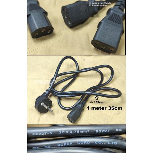 Jual kabel Listrik 3 lubang cable power 3lubang kompor komputer alat ...